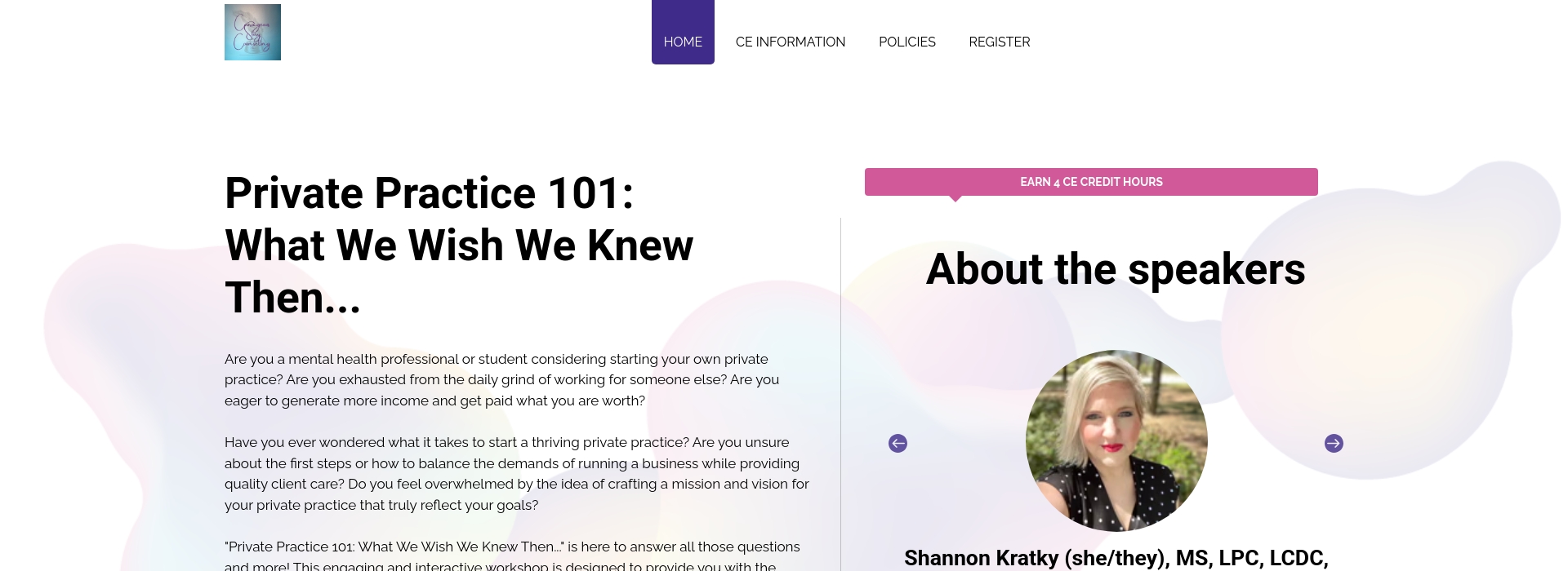 Private Practice 101: What We Wish We Knew Then...