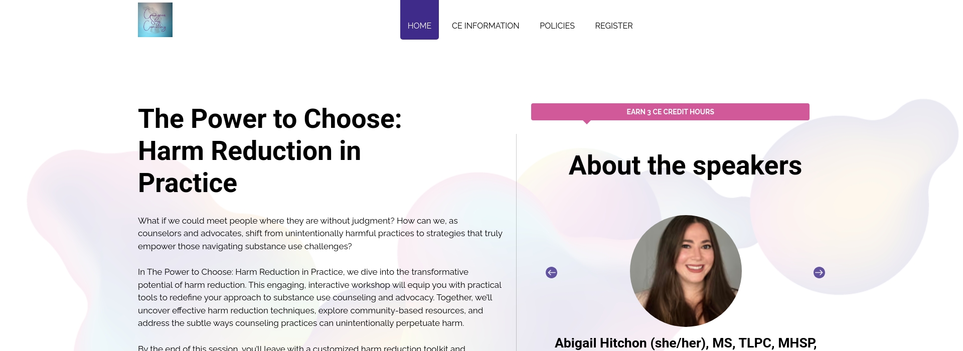 The Power to Choose: Harm Reduction in Practice